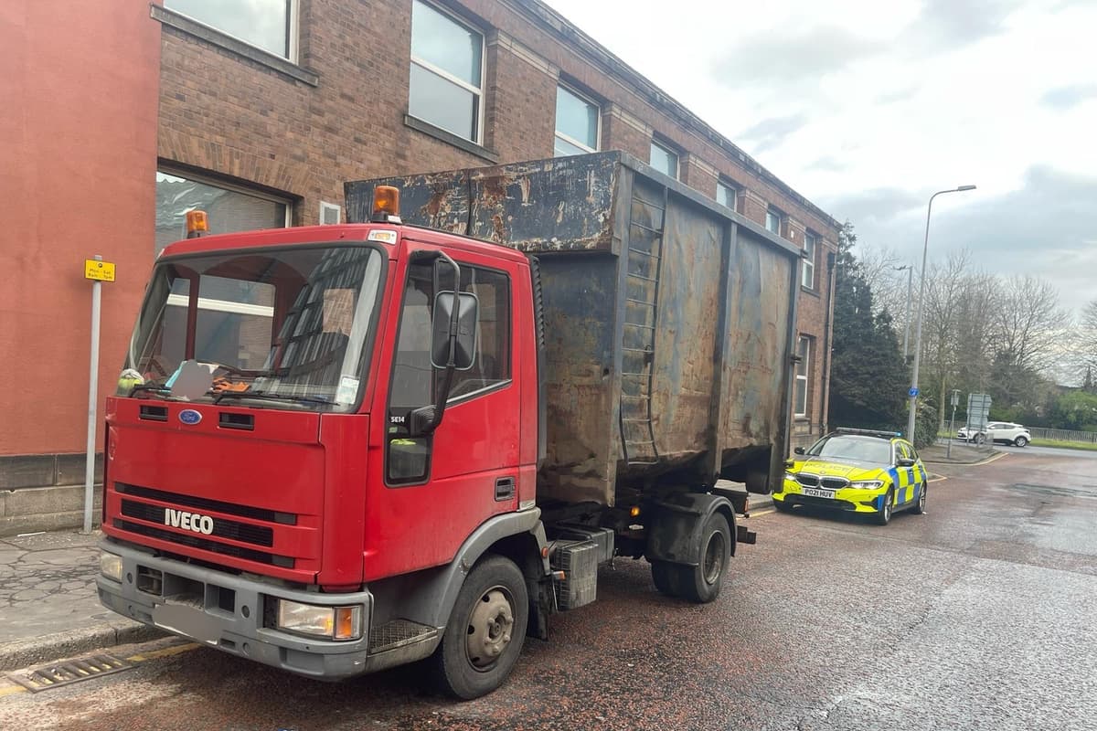 Driver of a skip wagon arrested after failing roadside breath test in ... Driver of a skip wagon arrested after failing roadside breath test in ...
